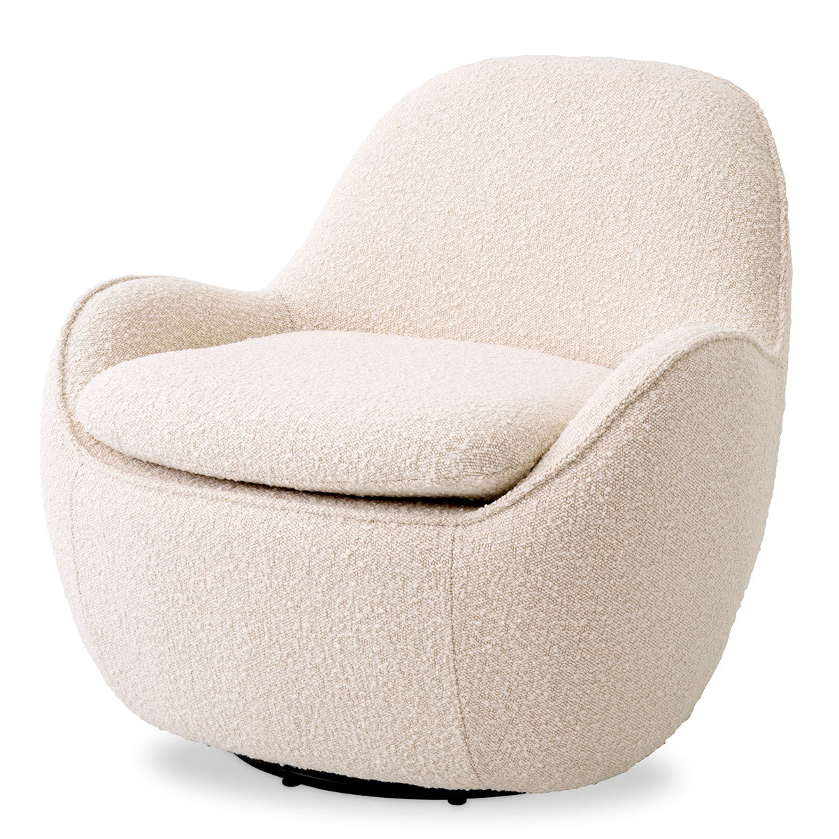 Draaifauteuil Cupido - Bouclé cream van Eichholtz koop je het beste bij ...
