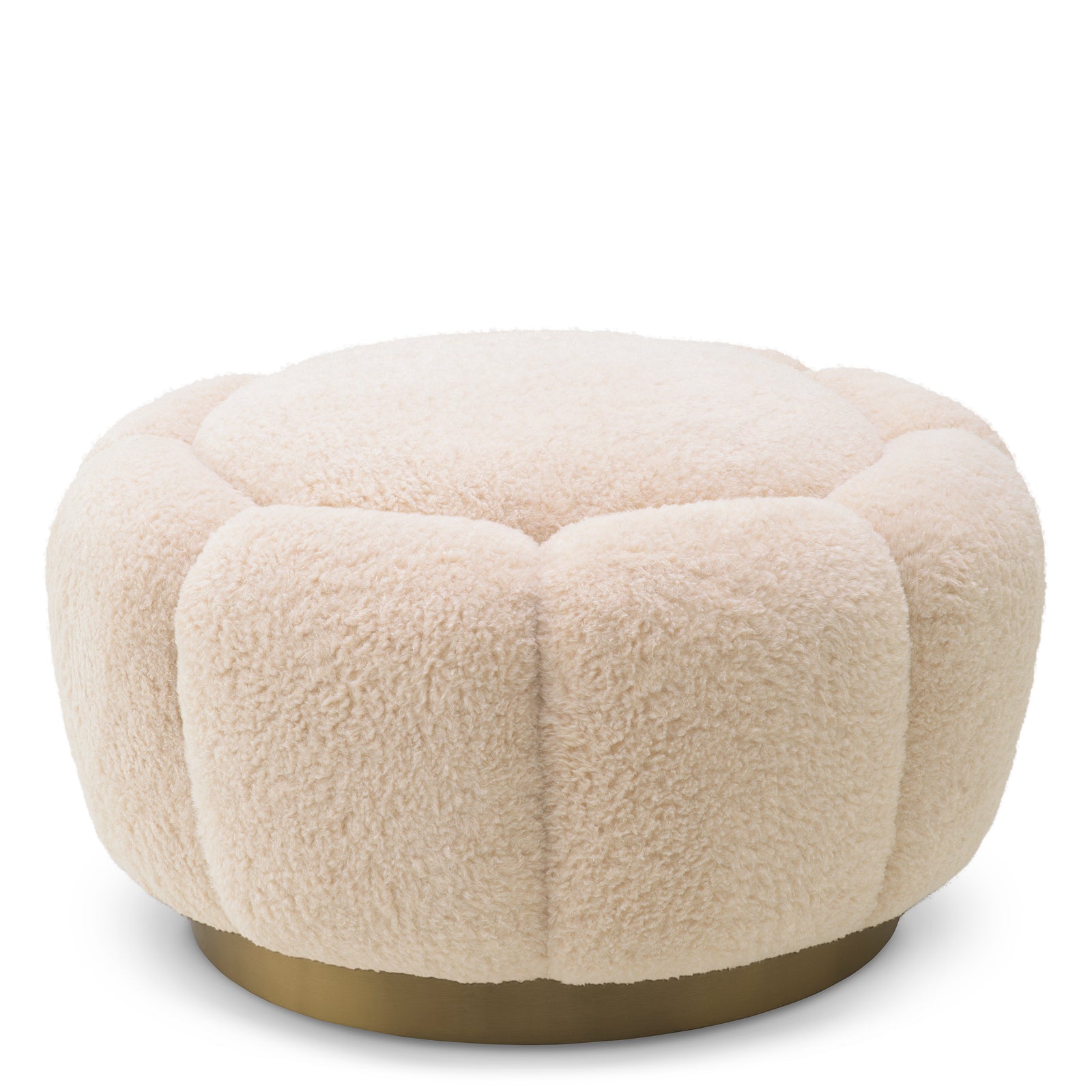 Poef Inger - Brisbane cream van Eichholtz koop je het beste bij Solfelt
