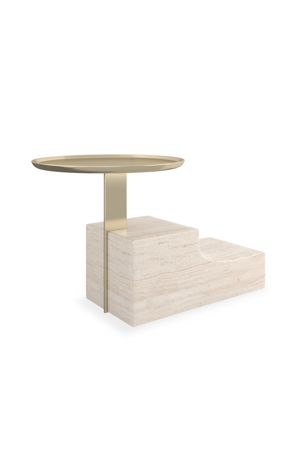 Nachtkastje Overlap - Travertine van Caracole koop je het beste bij ...