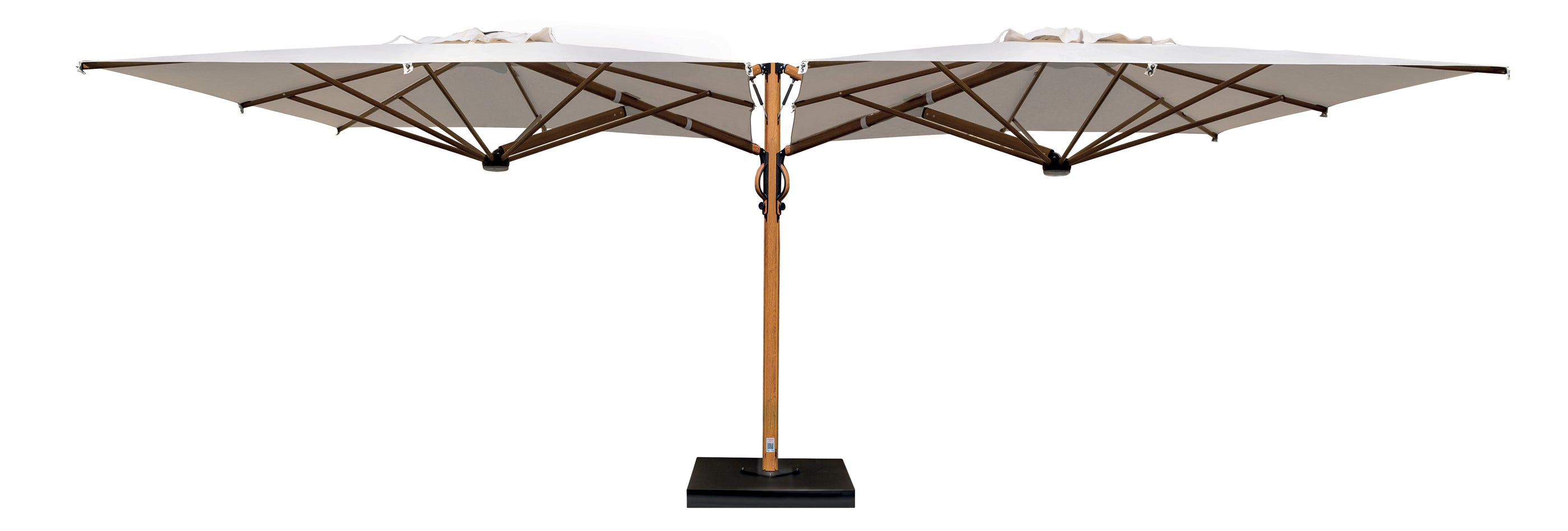 Parasol Dual V 300x600 - Timber Scolaro Parasols koop je het beste bij ...