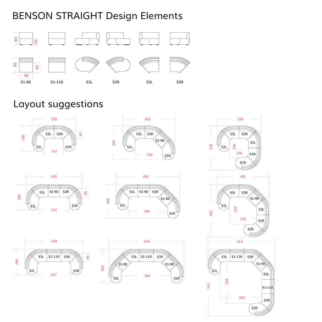 Sofa Benson Straight van Rapture koop je het beste bij Solfelt